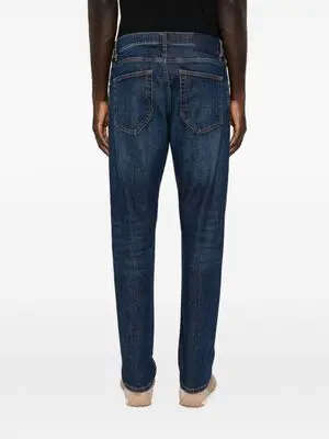 PT TORINO Faded Straight-leg Jeans