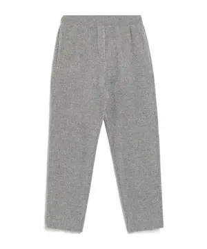 Brunello Cucinelli Sparkling Cashmere English Rib Knit Trousers