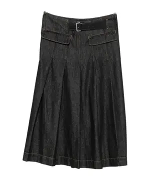 SEMICOUTURE Belted Skirt - Black