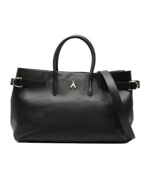 Patrizia Pepe Logo Detail Tote Bag - Black