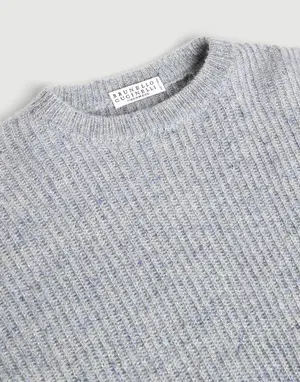 Brunello Cucinelli English Rib-knit Crew-neck Sweater