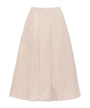 Antonelli Firenze Oreo Elastic-waist Midi Skirt - Nude