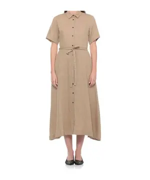 Antonelli Firenze Belted Midi Shirt Dress