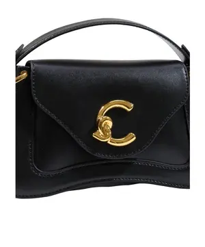 COCCINELLE Flap Shoulder Bag - Black