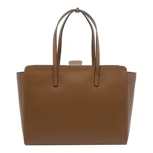 HIDESINS Structured Top Handle Shoulder Bag - Brown