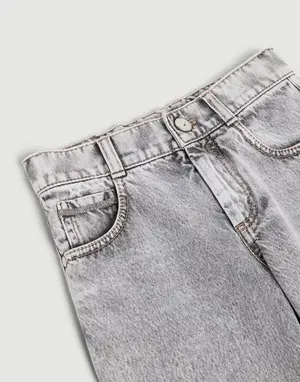 Brunello Cucinelli Classic Denim Straight Trousers With Monili - Light Gray