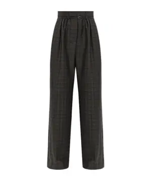 Dries Van Noten Belted Wool Trousers