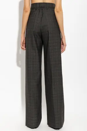 Dries Van Noten Belted Wool Trousers