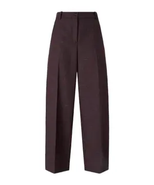 Pinko Pressed-crease Wide-leg Trousers - Red