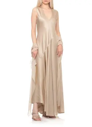 Antonelli Firenze Natasha V-neck Maxi Dress