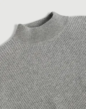 Brunello Cucinelli Cashmere Shimmering Mock-neck Sweater