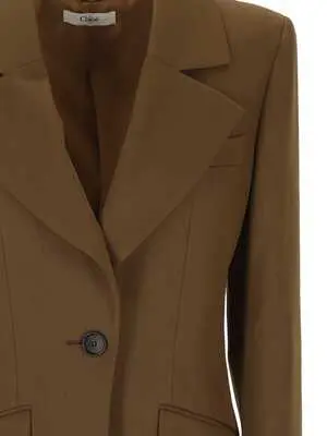 Chloé Lapel Long-sleeved Suit Jacket