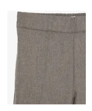D.exterior Wide-leg Cuffed Trousers