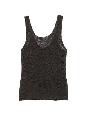 ROBERTO COLLINA V-neck Knit Tank Top