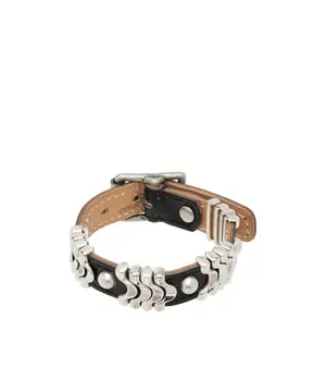Our Legacy Wave Studded Bracelet - Black