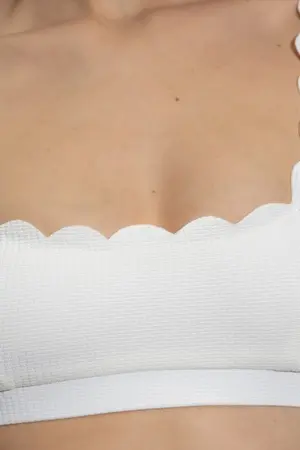 Marysia Mini Palm Springs Bikini Top - White