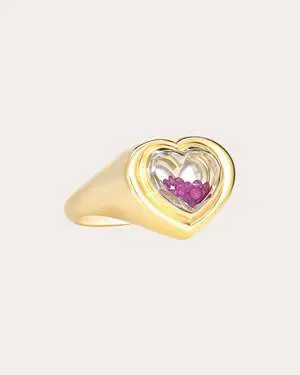 Moritz Glik Ruby Afeto Signet Ring