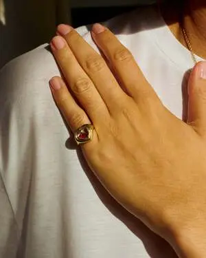 Moritz Glik Ruby Afeto Signet Ring