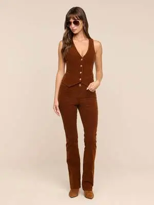L'Agence Saffia Stretch Corduroy Pants