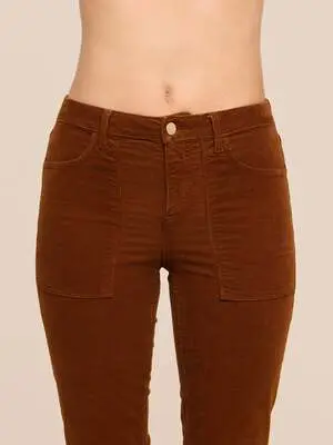 L'Agence Saffia Stretch Corduroy Pants