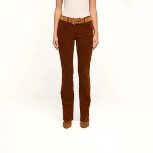 L'Agence Saffia Stretch Corduroy Pants - Java