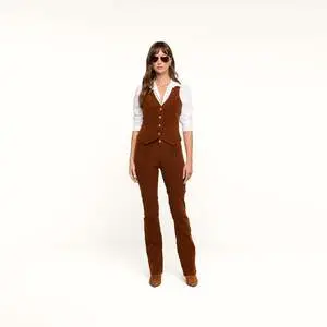 L'Agence Yelena Corduroy Vest - Java