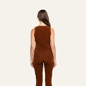 L'Agence Yelena Corduroy Vest - Java