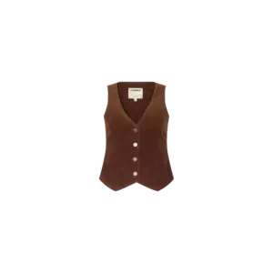 L'Agence Yelena Corduroy Vest - Java