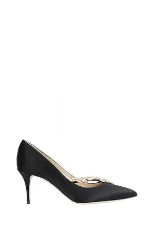 Manolo Blahnik Nadira Jewel Buckle Pumps