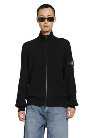 Stone Island Wool Zip-up Jumper