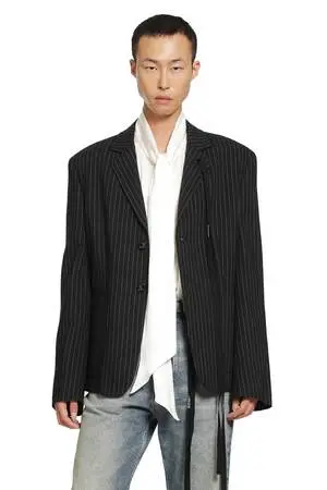 ANN DEMEULEMEESTER Rami Deconstructed Blazer - Black
