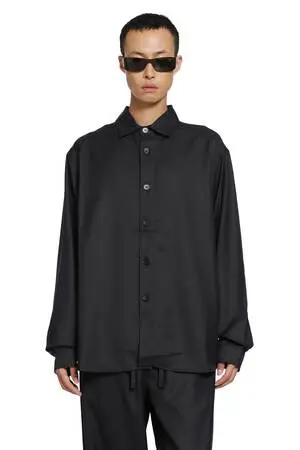 ROSE BURRITO Wool Overshirt - Blue