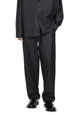 ROSE BURRITO Wool Pyjama Trousers - Grey