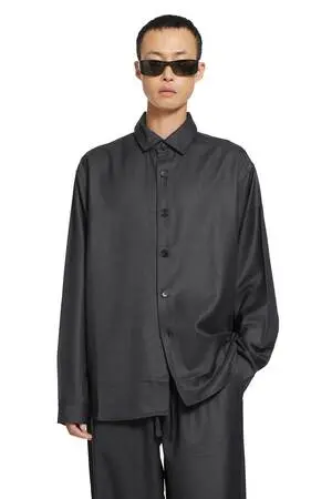 ROSE BURRITO Wool Overshirt - Grey