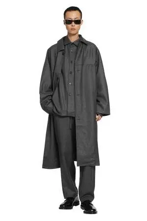 ROSE BURRITO Wool Flannel Coat
