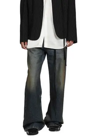 ANN DEMEULEMEESTER Modest Relaxed Flared Jeans - Blue