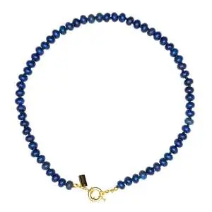 CHRISTINA GREENE Sweet Stone Beaded Knotted Lapis Lazuli Necklace - Blue