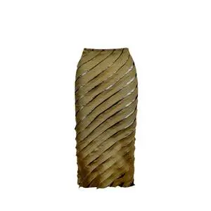 IOANA CIOLACU Spiral Skirt - Green