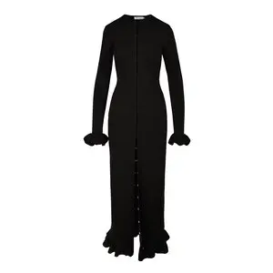 IOANA CIOLACU Daffodil Ribbed Cotton Dress