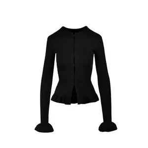 IOANA CIOLACU Daffodil Ribbed Cotton Blouse