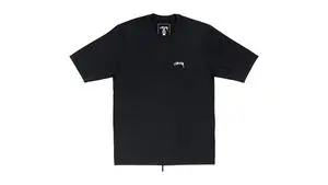 StÜssy Stushort Sleevey Short Sleeve Rash Guard Top - Black