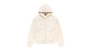 StÜssy Stussy Link Sport Zip Garment Dyed Hoodie - Bone