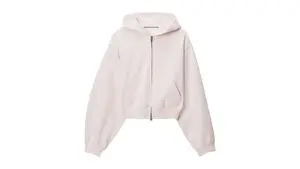 Alexander Wang Logo Print Zip-up Hoodie