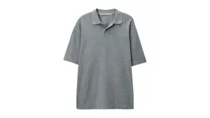 Alexander Wang Allover Hotfix Short Sleeve Polo Tee Shirt