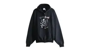 Vetements Double Graphic Zipup Hoodie