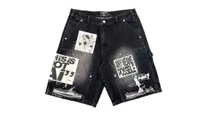 Mixed Emotion Ai Denim Shorts