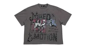 Mixed Emotion Friends Tee Shirt - Grey