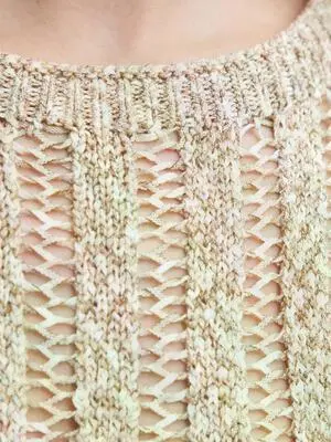 Sisley Open-knit Sweater