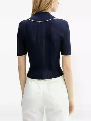 SILVIAN HEACH Lace-up Short-sleeve Top
