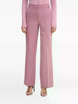 Sisley Flared Back-pocket Trousers - Pink